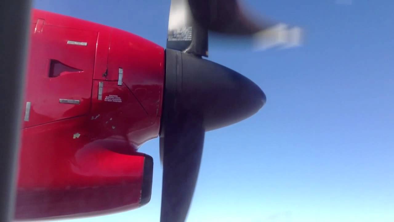 Flying over Greenland in a propeller plane. - YouTube