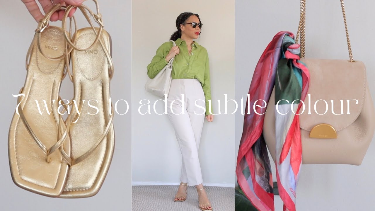7 WAYS TO ADD SUBTLE COLOUR THIS SPRING - YouTube