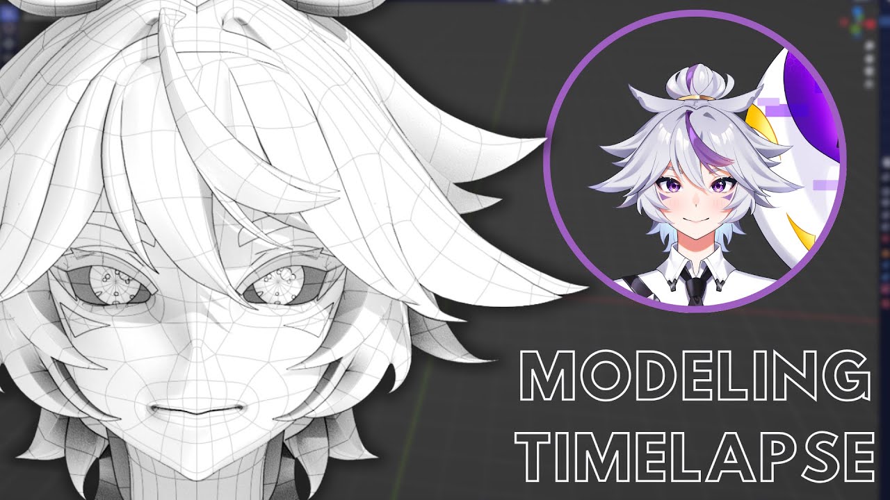 3D VTuber Head Modeling Timelapse + Yapping über 2024 - YouTube