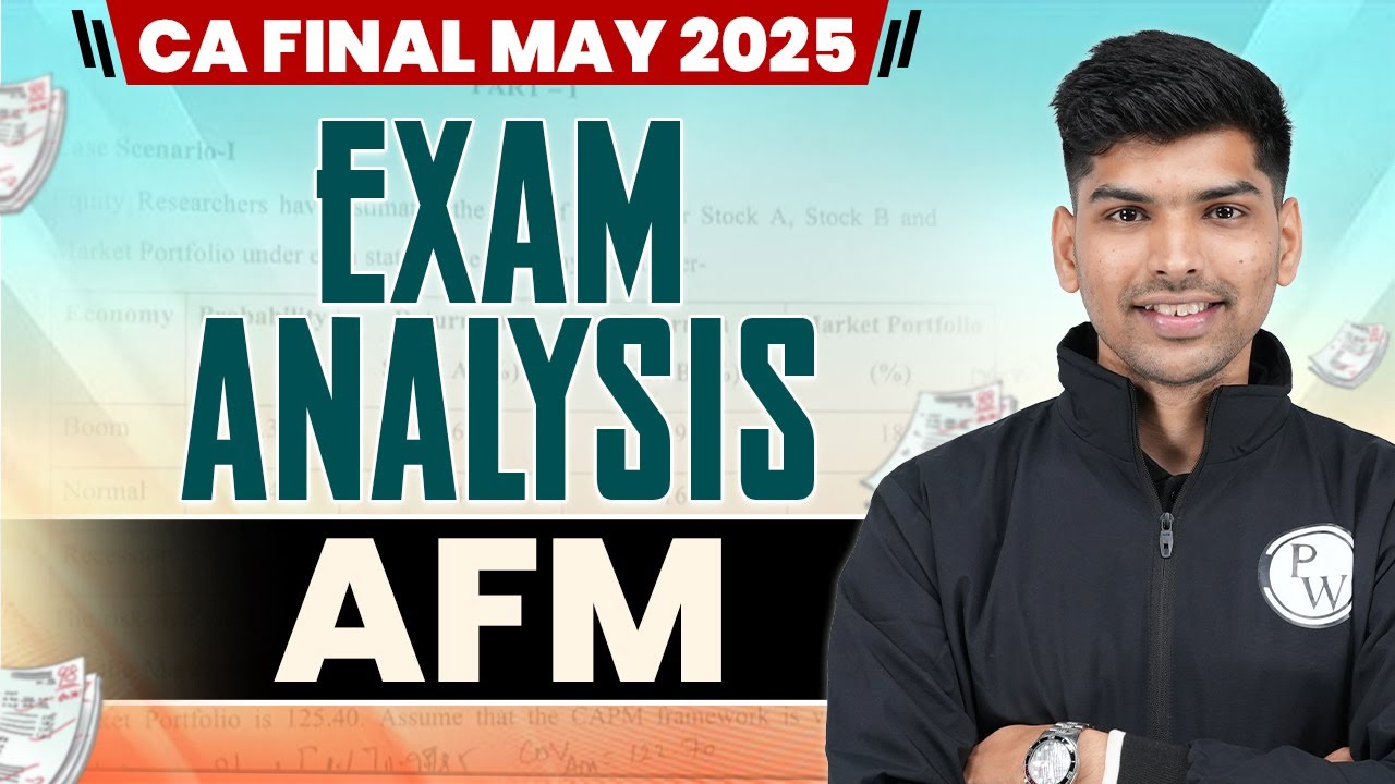 CA Final AFM Exam Analysis | May 2025 Exams - YouTube
