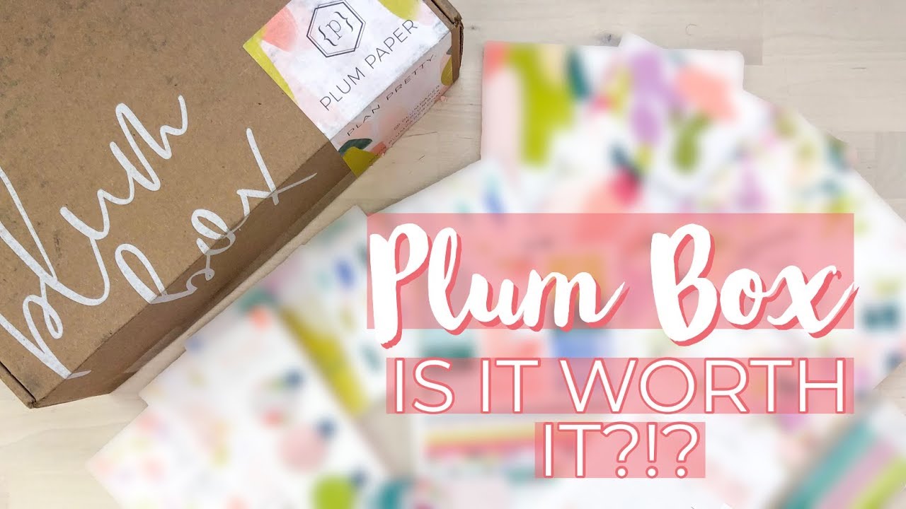 Plum Box Unboxing - Plum Paper Subscription Box - YouTube