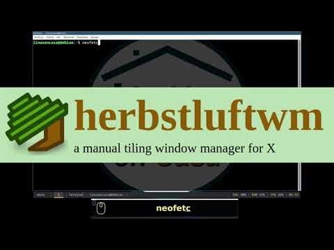 Herbstluftwm - Un "tiling window manager" manual - YouTube