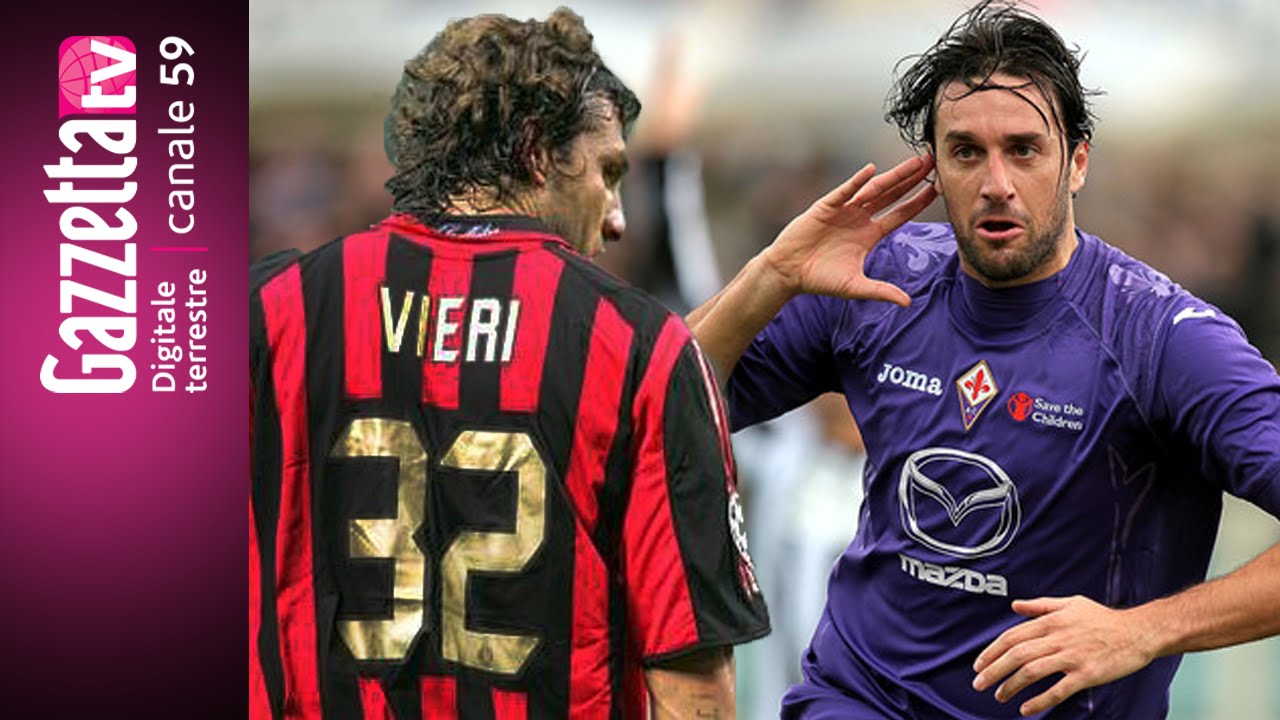 Vieri al Milan, Toni alla Fiorentina - Calciomercato - Gazzetta TV ...