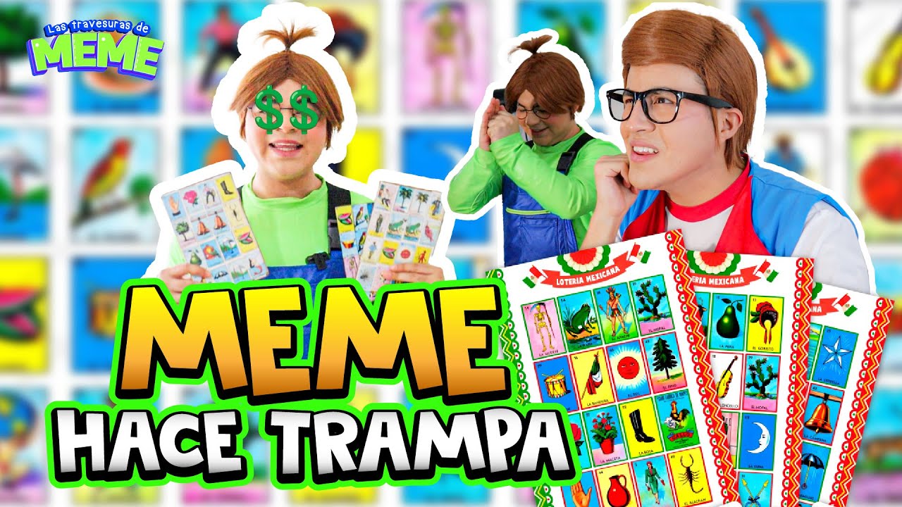 MEME JUEGA A LA LOTERÍA | EL COMPAÑERO PIERDE | MEME HACE TRAMPA - YouTube