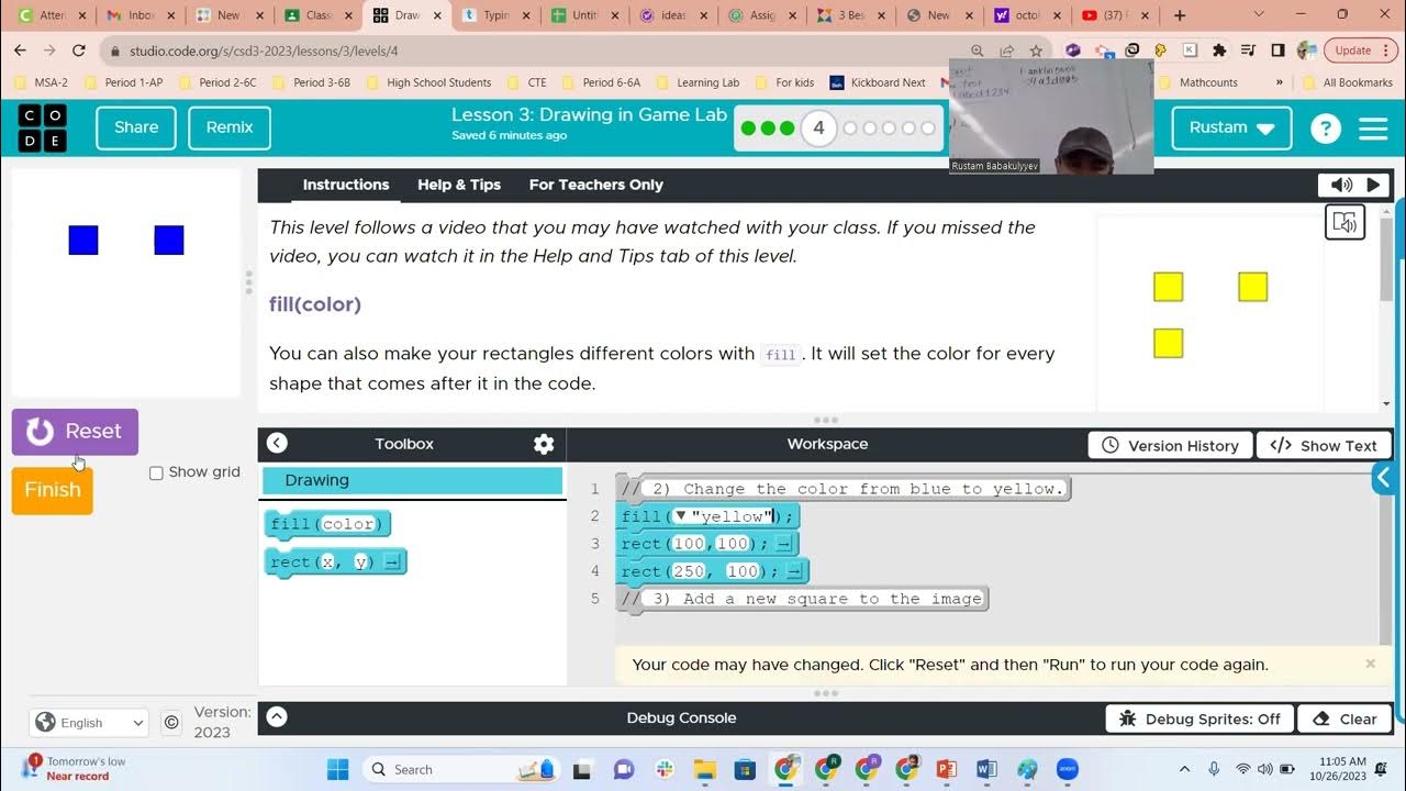 Javascript Shapes -Part 1(Lesson 3,Task 1-6) - YouTube
