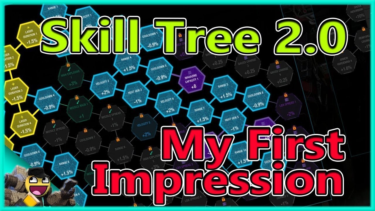 Skill Tree 2.0 : My First Impression : Mechwarrior Online - MWO - YouTube