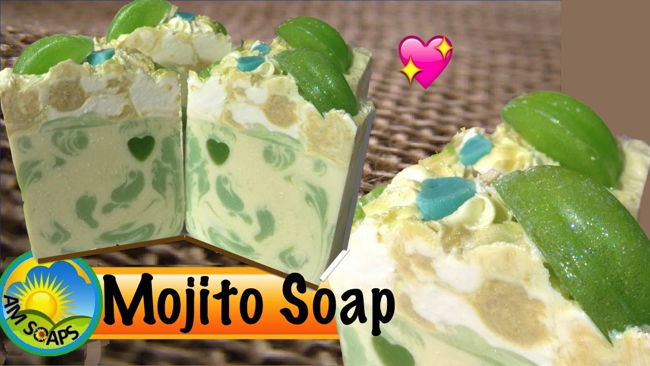 Making and Cutting Mojito Soap - YouTube