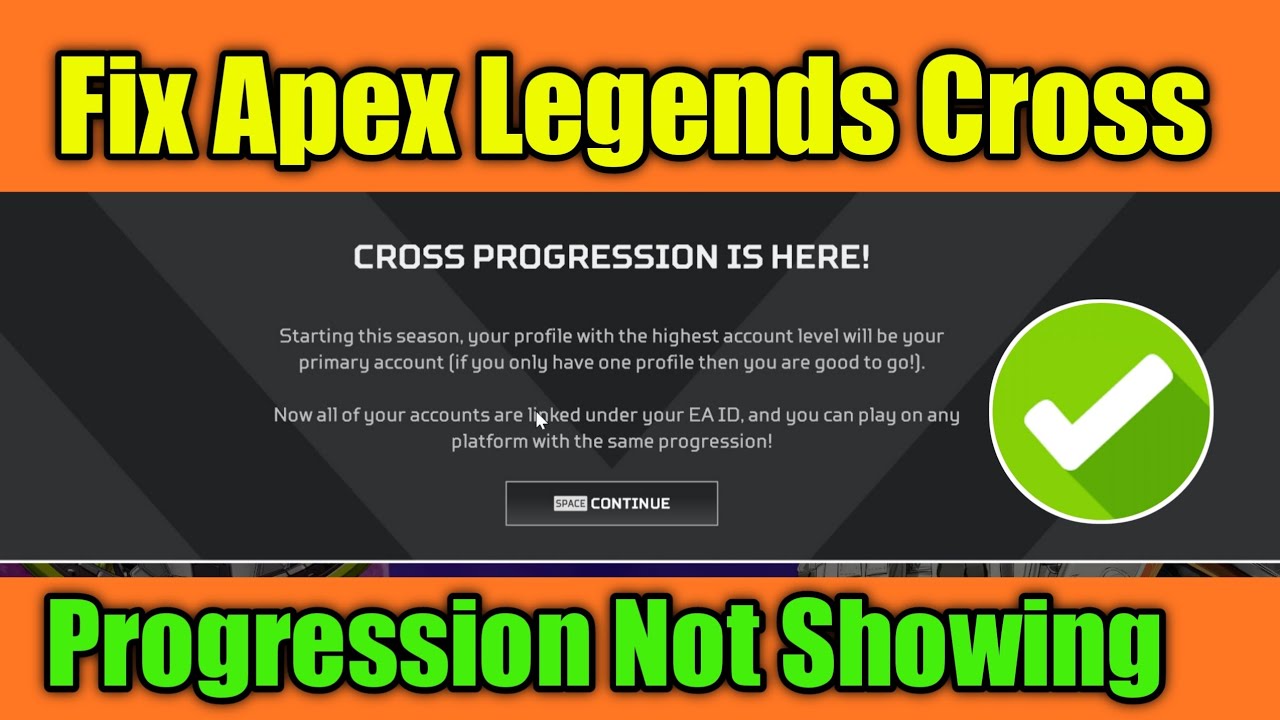 how to fix Apex Legends Cross Progression Not Showing ? { problem solve ...