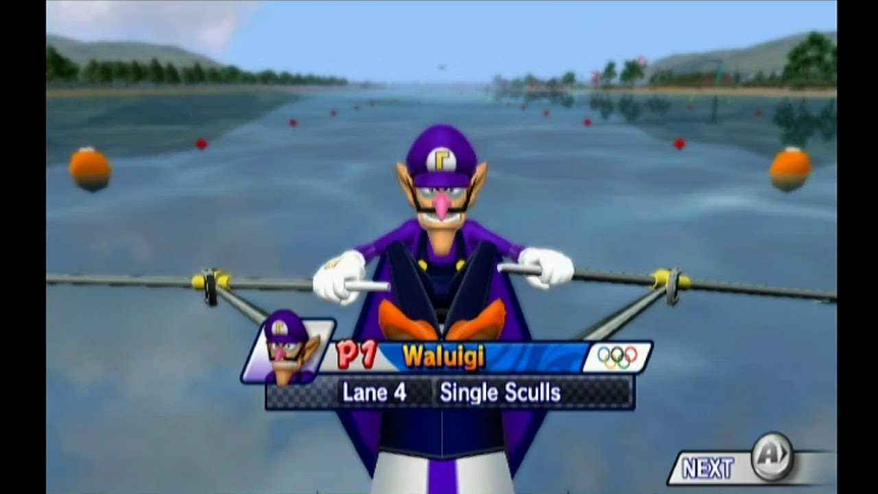 Mario & Sonic At The Olympic Games (Wii) Rowing Event: Single Sculls ...