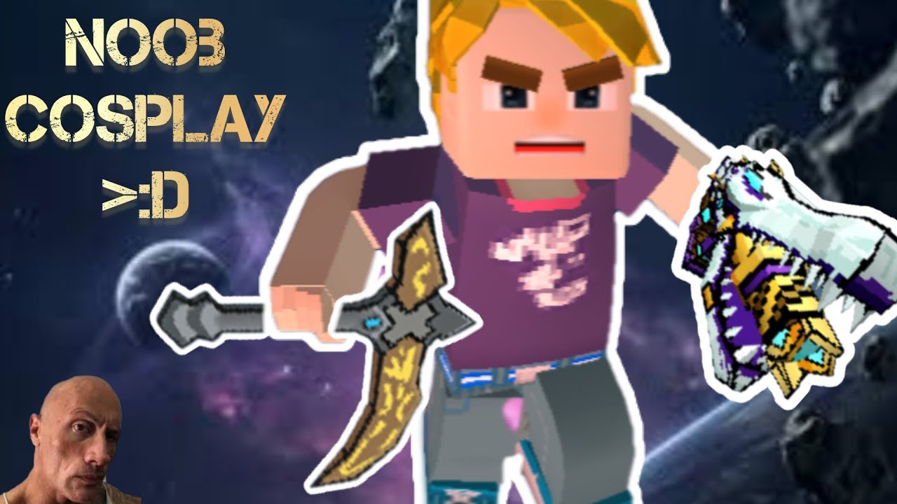 Noob Cosplay :P (Part I) | Build and Shoot (Blockman Go) - YouTube