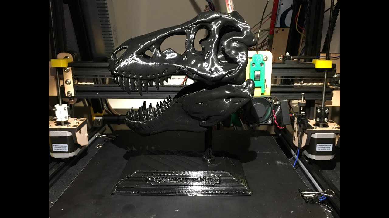 3D Printing Timelapse! MakerBot Trex Head with Stand - YouTube