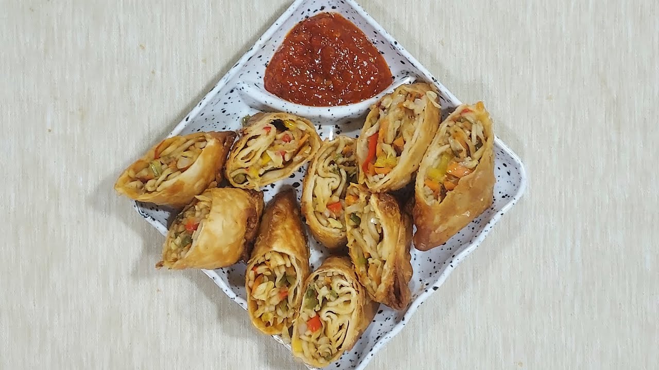 spring roll | pocket rolls | homemade | restaurant style | quick recipe ...