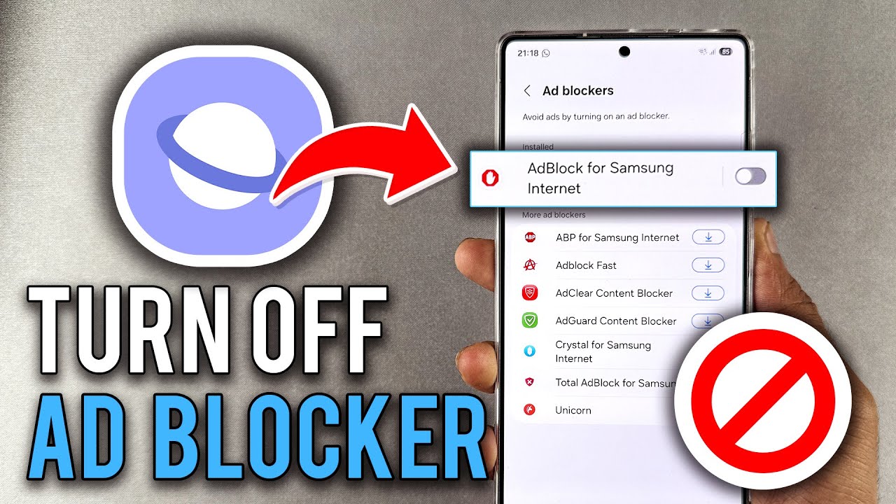 How to Turn OFF AD Blocker in Samsung Internet - 2025 - YouTube