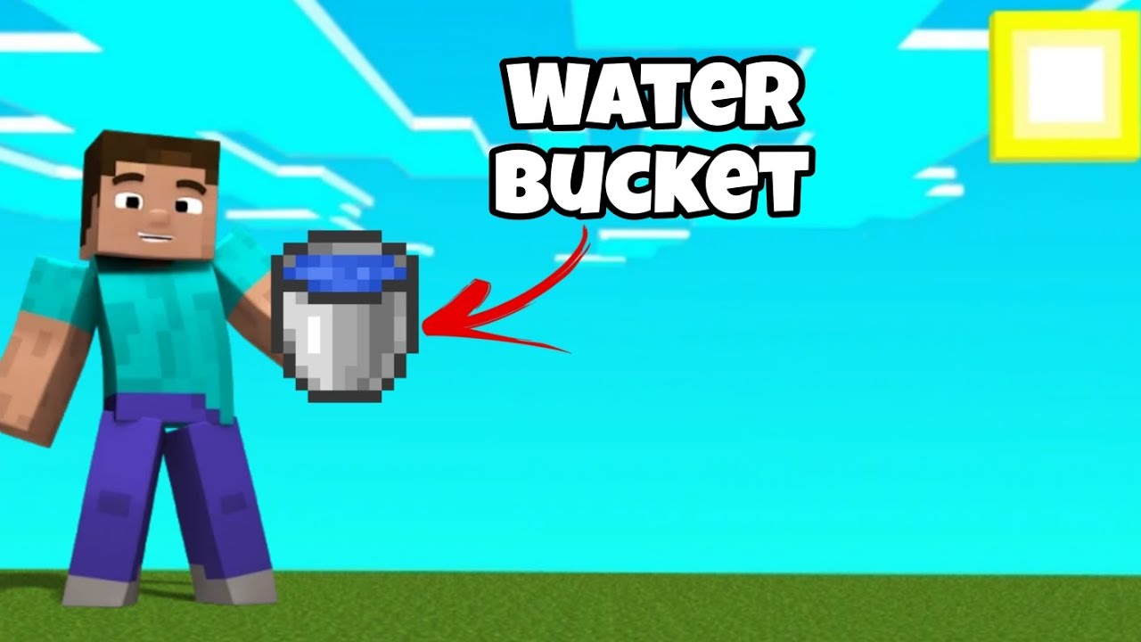 Epic water bucket clutch in Minecraft - YouTube