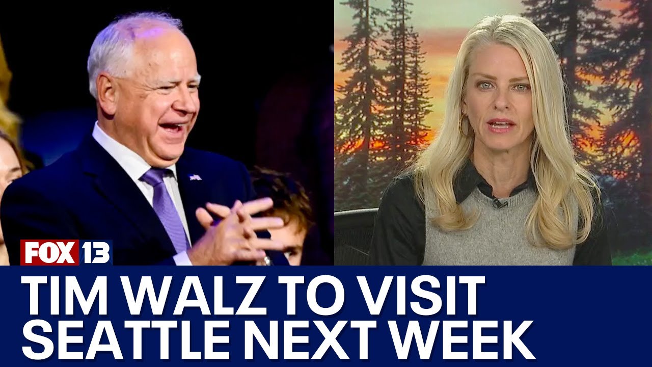 VP candidate Gov. Tim Walz to visit Seattle next week - YouTube