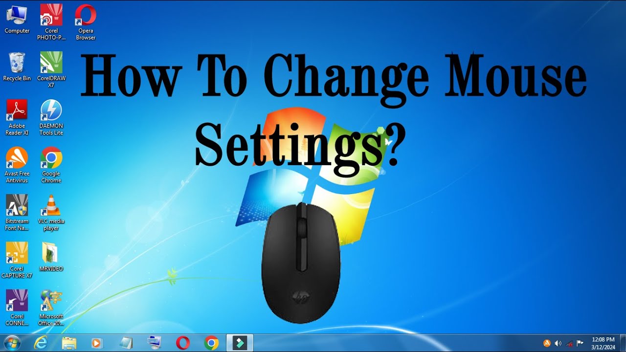 How to Change MOUSE Settings in Windows 7? (Computer/Laptop) Windows ...