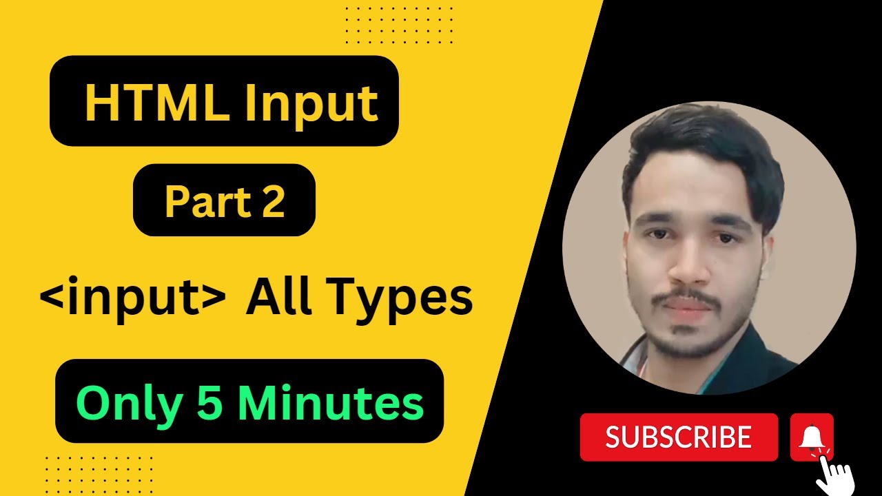 Html Input All Types In Hindi Part 2 Youtube