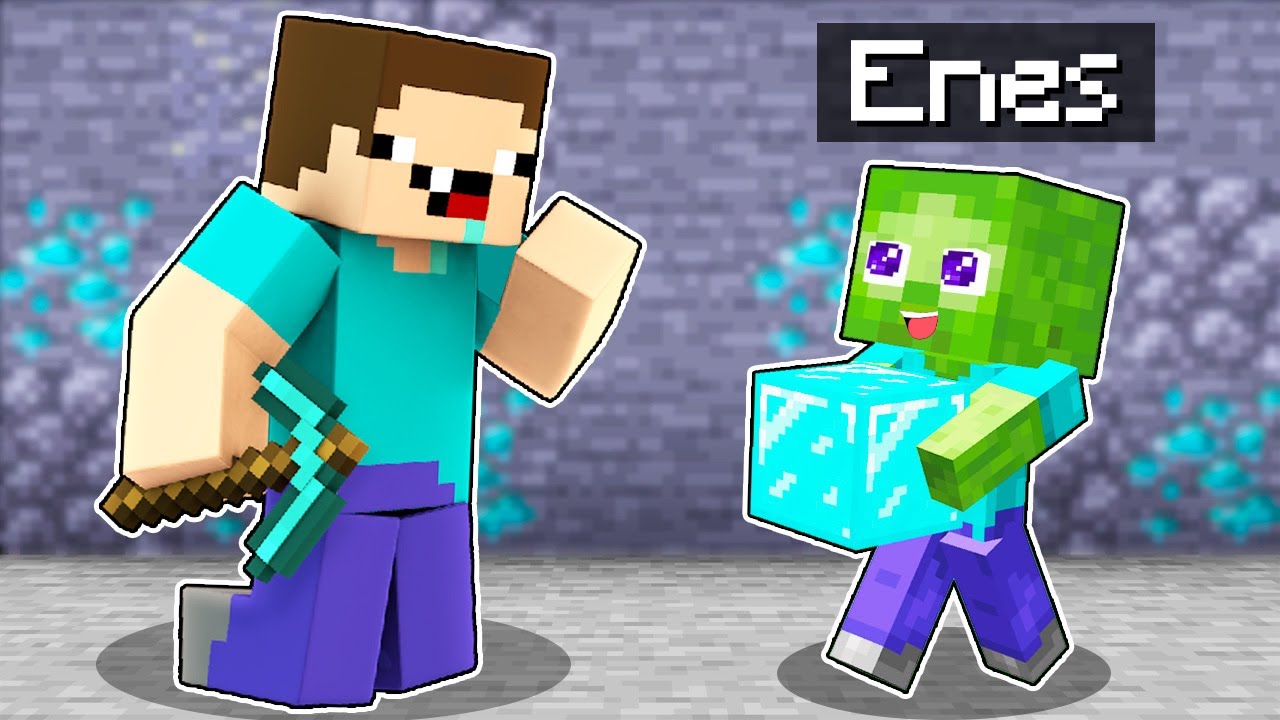 ENES ARSLAN MİNİK ZOMBİ OLUP YARDIM EDİYOR - Minecraft - YouTube