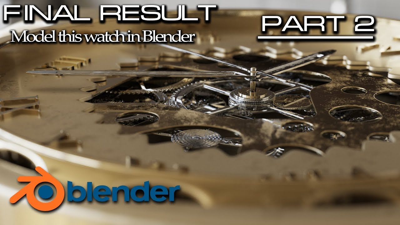 Model a Gold Watch in Blender Part 2 - YouTube