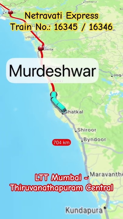 Netravati Express || LTT Mumbai - Thiruvanathapuram Central || Konkan Railway || #travel #train ...