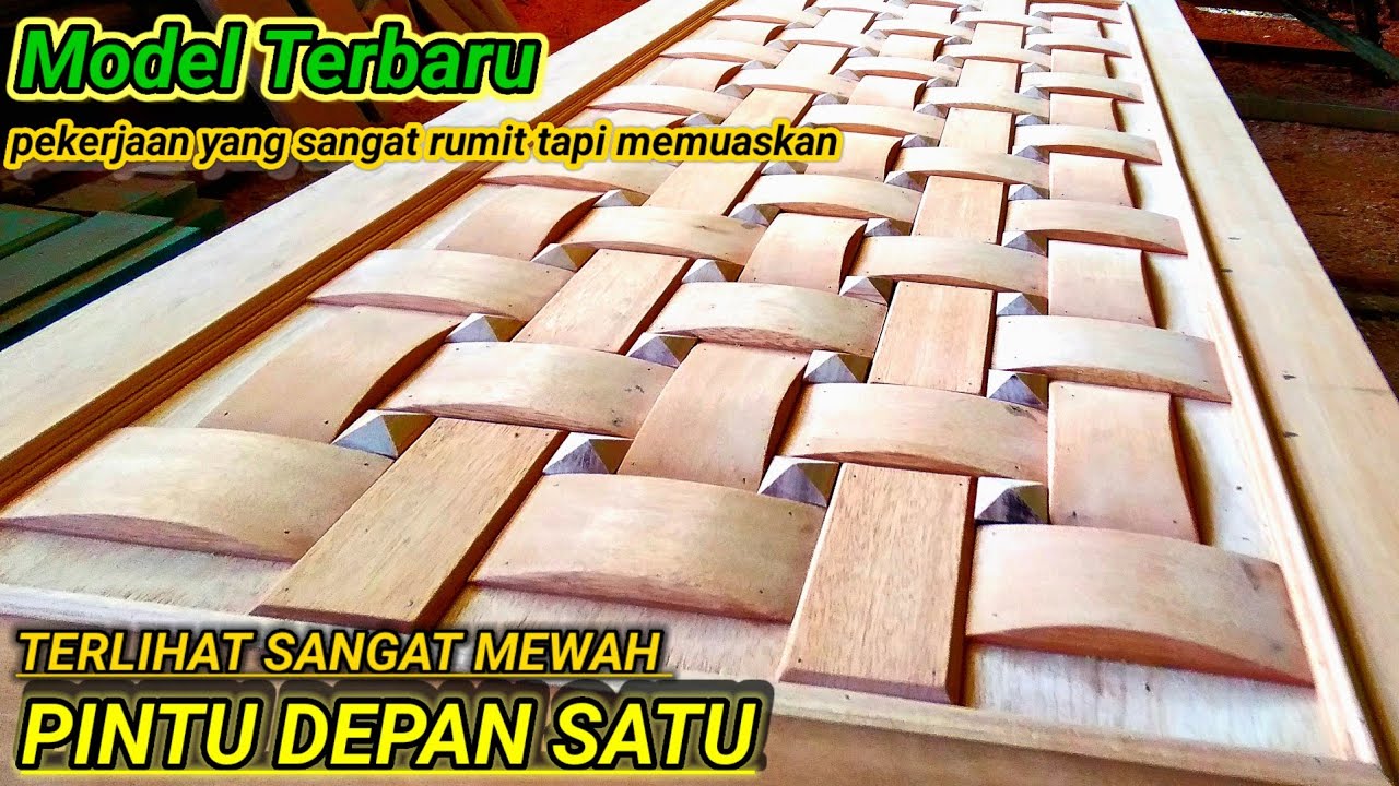 membuat pintu model anyaman untuk pintu satu - YouTube