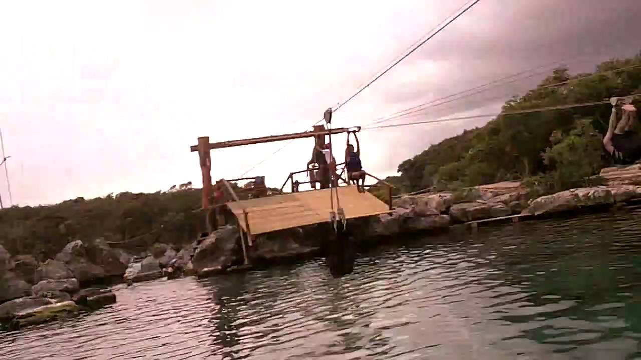 Mexico: Xel-Ha Zip Line II - YouTube