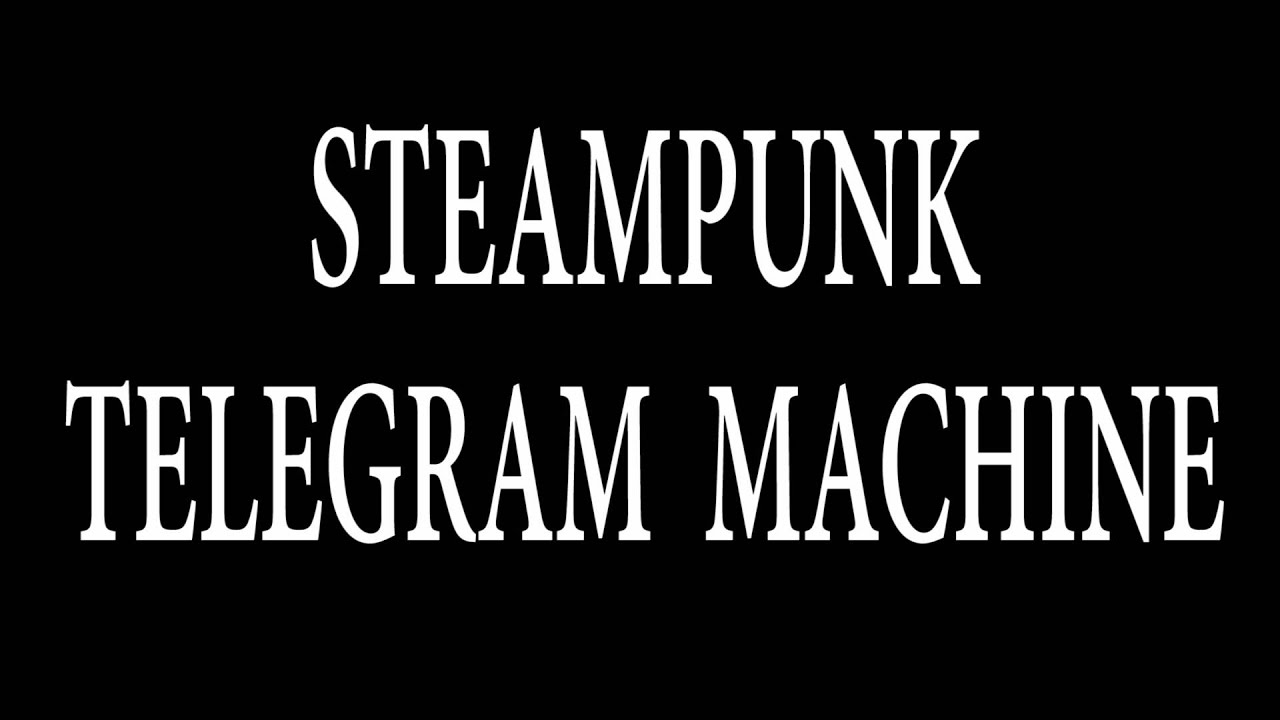 Steampunk telegram machine sound effect - YouTube