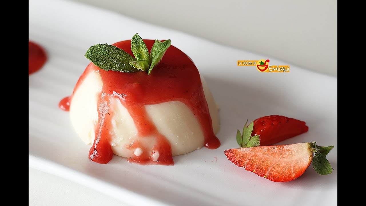📌Pannacotta con coulis de fresa 🍮🍓🍓 | La Cocina de Enloqui - YouTube