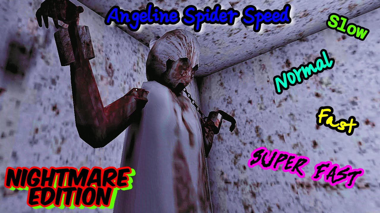 Granny Version 1.8 Angeline Spider Speed Through Difficulty (Nightmare ...