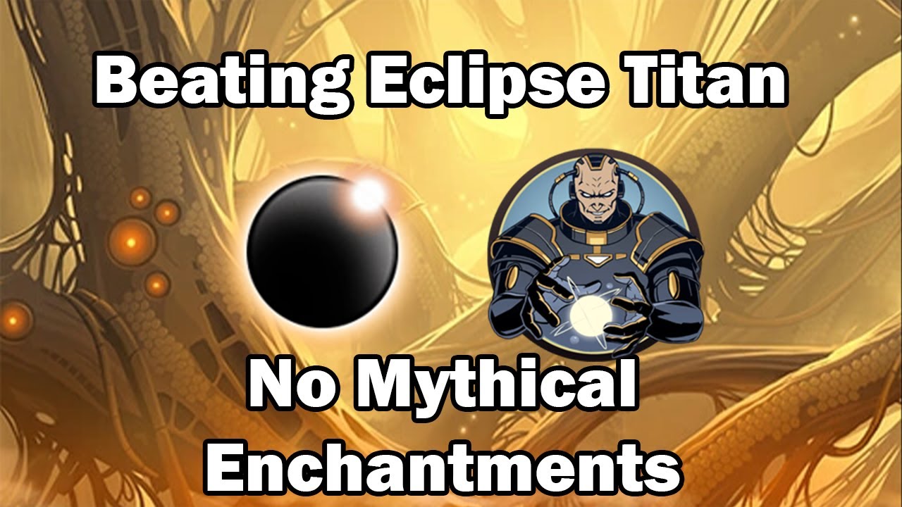 Shadow Fight 2: Beating Eclipse Titan (no mythical enchantments) - YouTube