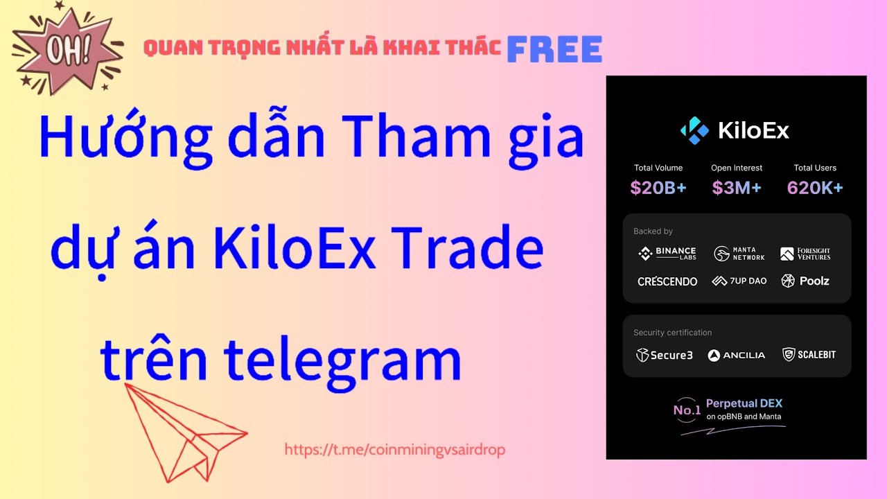 Hướng dẫn Tham gia dự án KiloEx Trade trên telegram - YouTube