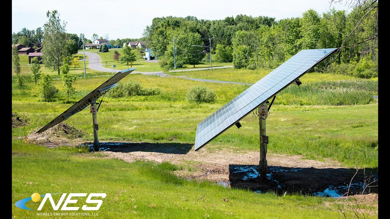 Solar Tracker Installation in Central Square, NY - YouTube