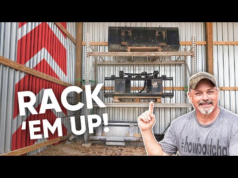 POLE BARN PALLET RACK SYSTEM..YOU Decide If It's Worth It! - YouTube