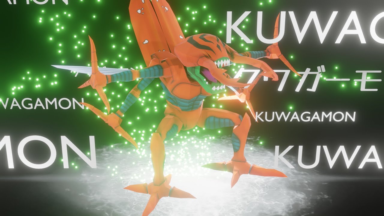 Kuwagamon full evolution line - YouTube