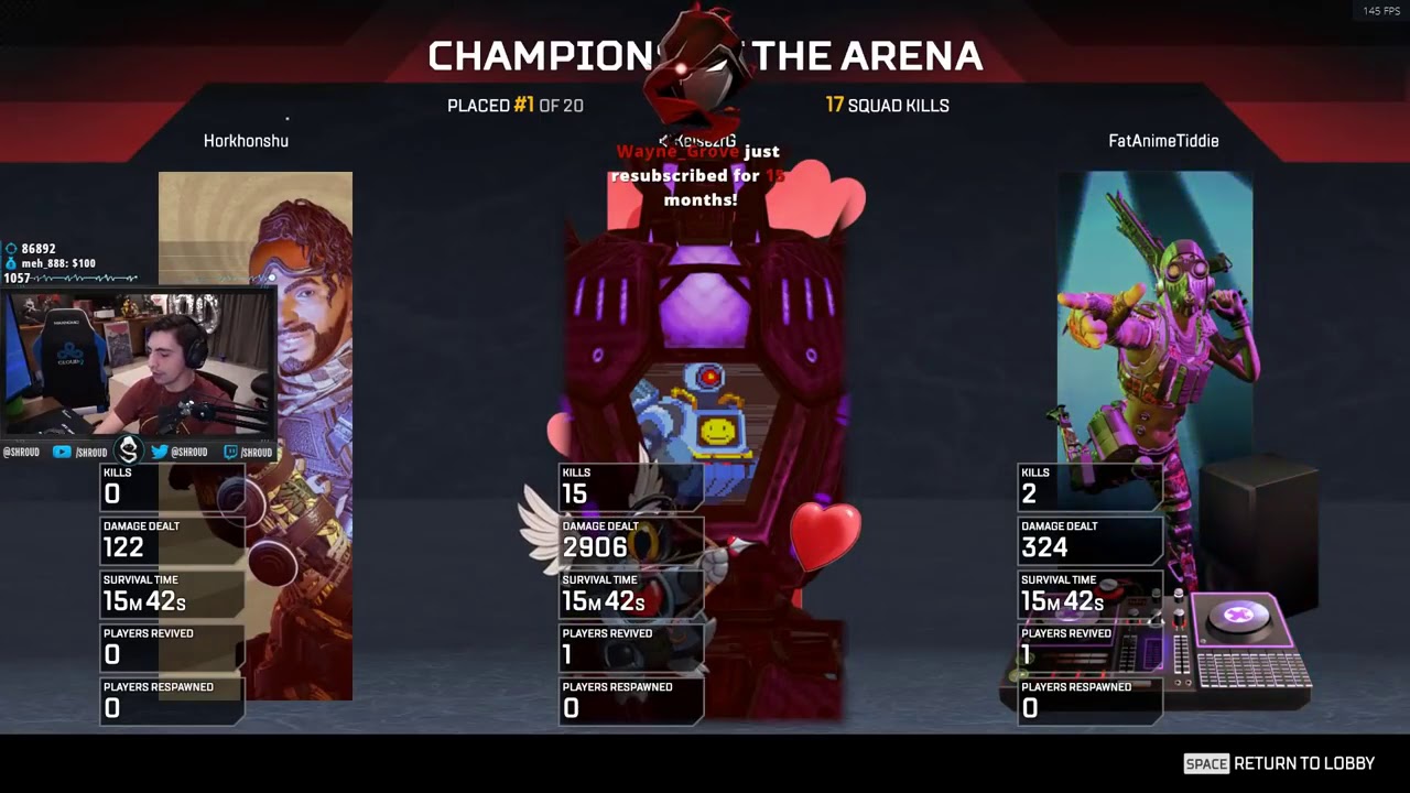 APEX LEGENDS SHROUD WINNER HIGHLIGHT #3 - YouTube