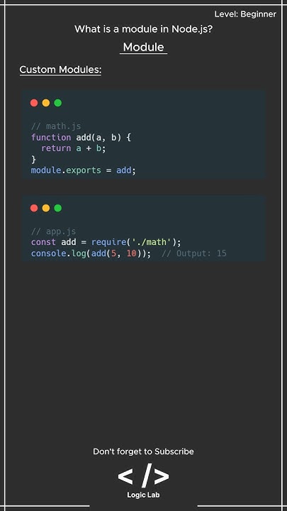 Nodejs Interview Question Module Nodejs Nodejstutorial Javascriptinterview Javascript 