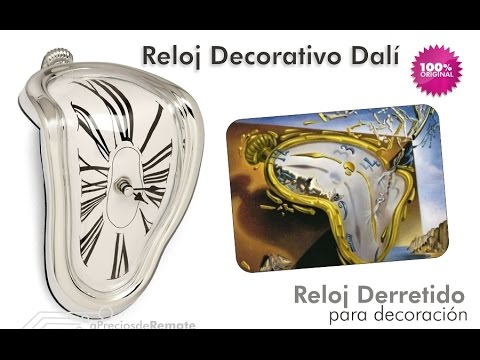 Clock Salvador Dalí Artístico Reloj Surrealismo Derretido Decorativo ...