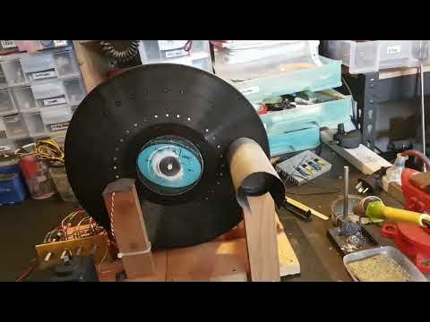 Synchronized Nipkow 32 line disc mechanical TV project (part 1) - YouTube