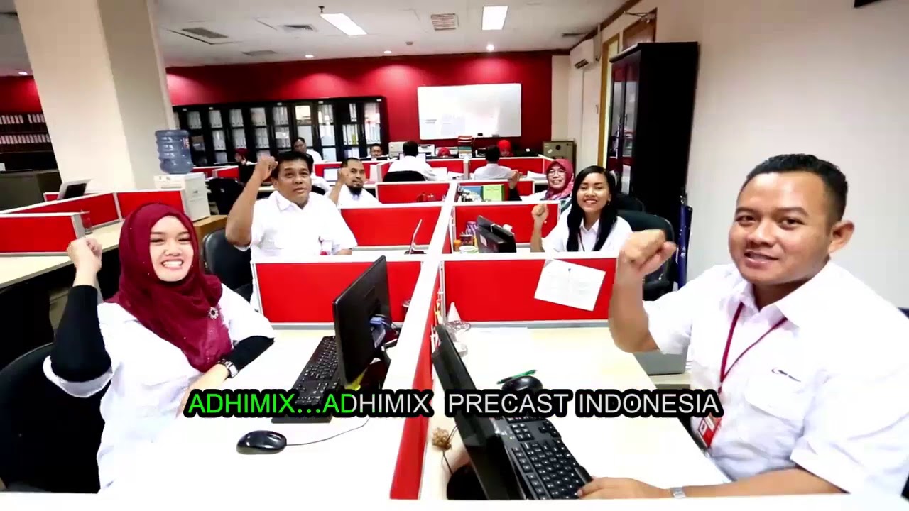 Mars and Hymne Adhimix Precast Indonesia - YouTube