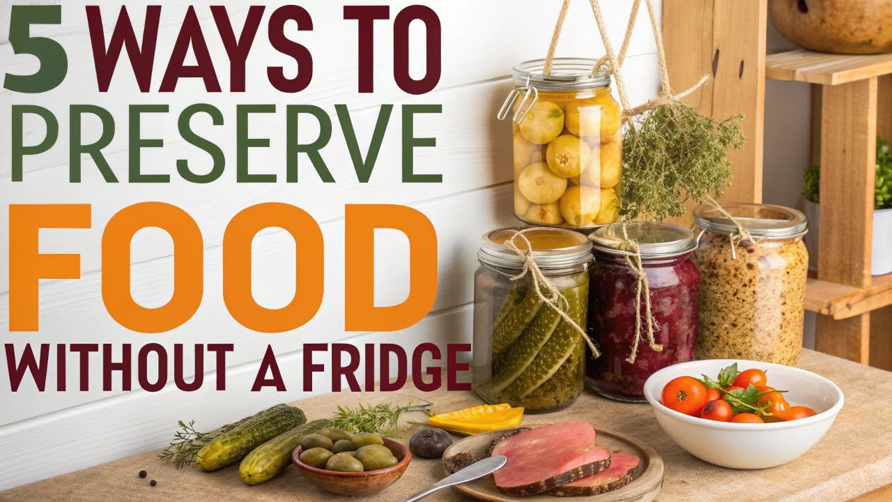 Ways to Preserve Food Without a Fridge | Easy Long-Term Storage Hacks ...