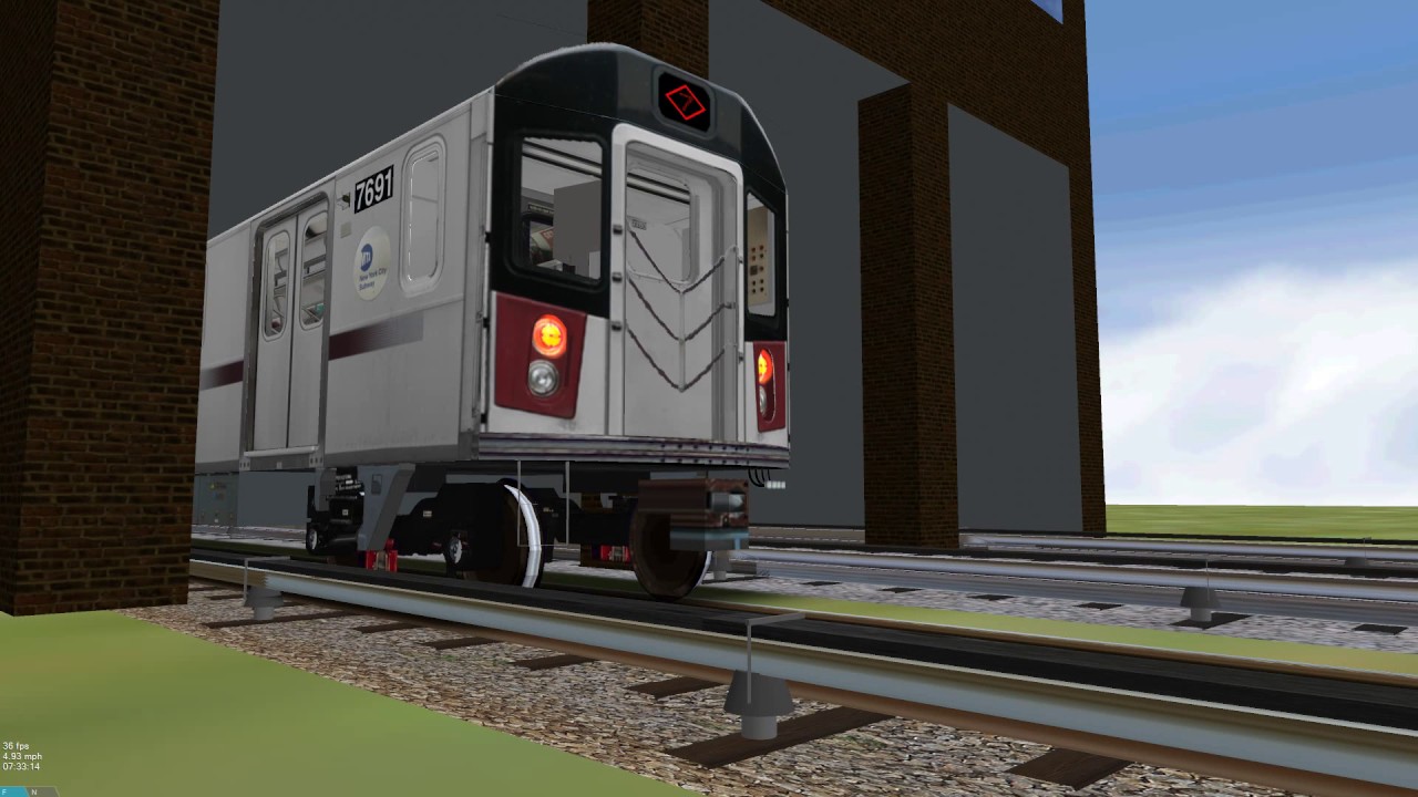 OpenBVE R142A with Whining Traction Motors - YouTube