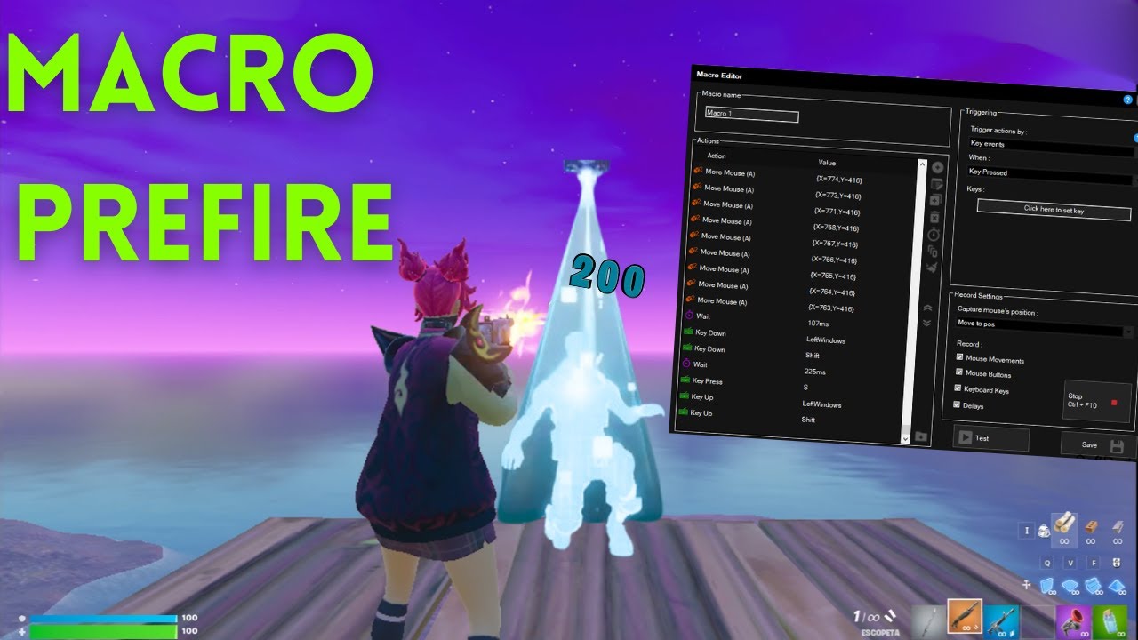 Macro de PRE-FIRE Grátis para Fortnite (*TUTORIAL* SOMENTE PC) 🎯 - YouTube