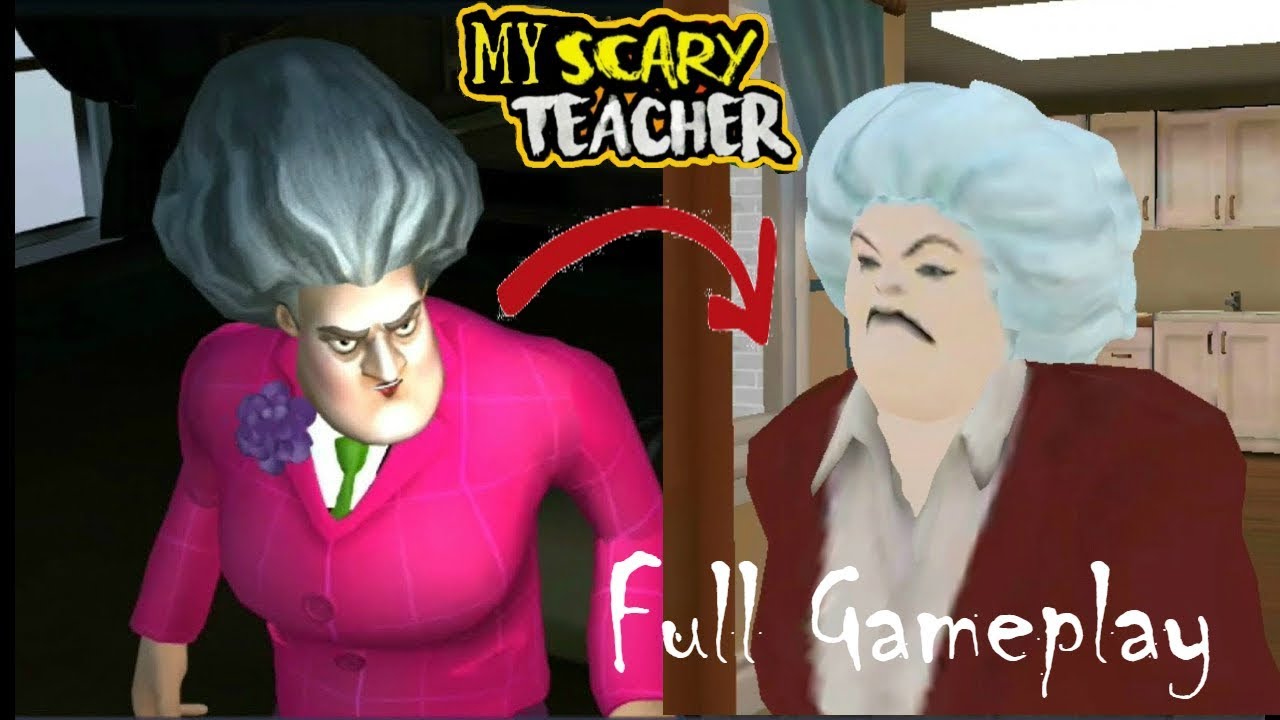 My Scary Teacher Haunted House Full Gameplay 40 Min Youtube