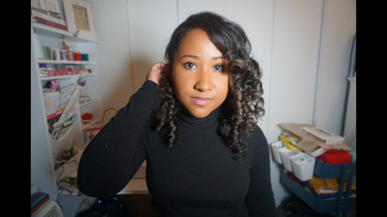 Dominican Roller set on Natural Hair - YouTube
