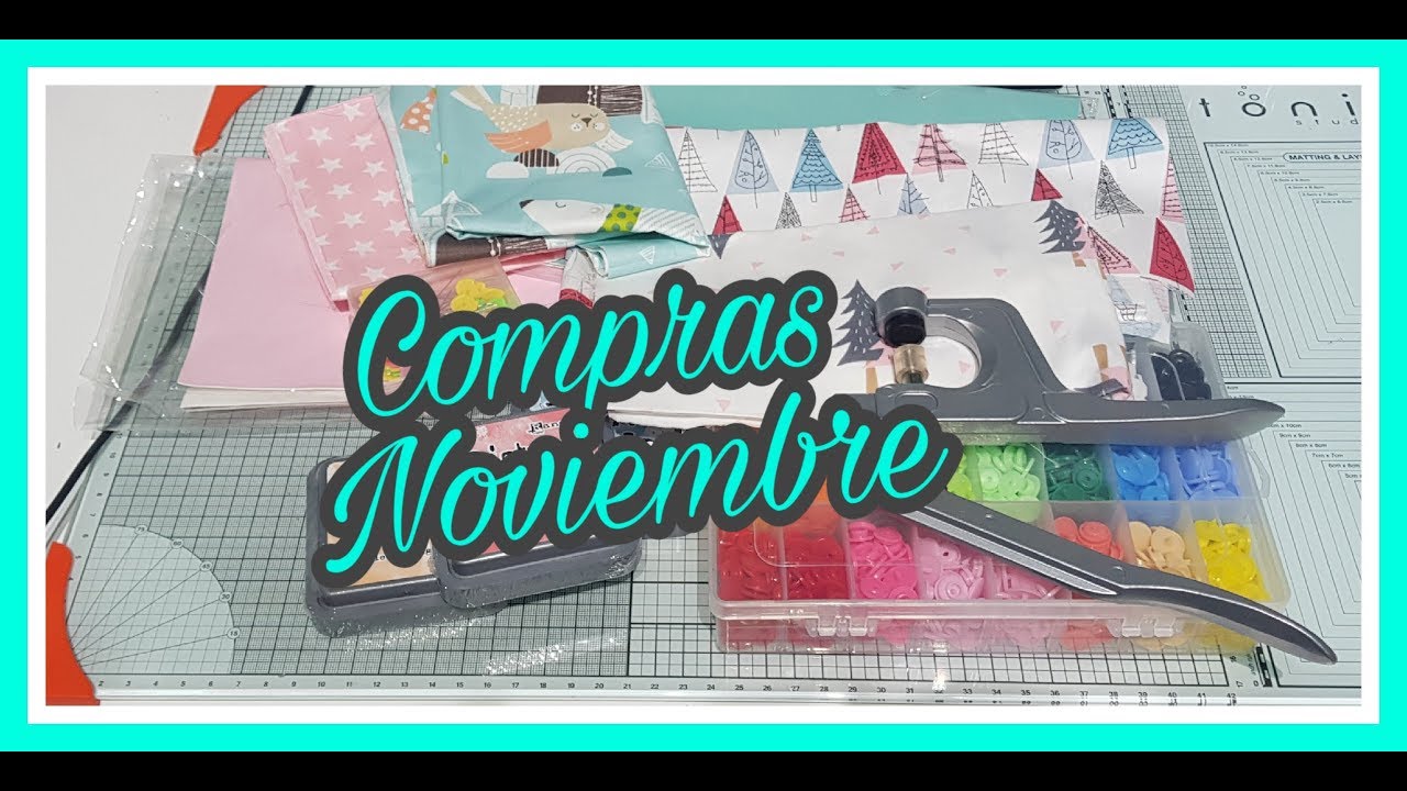 Compras noviembre: scrap, telas y más... - YouTube