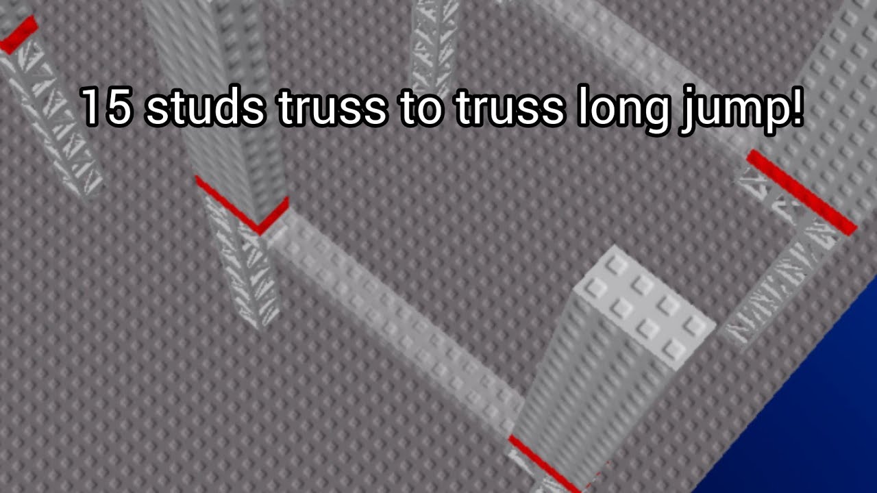 Truss to truss 15 studs Long Jump! | Roblox (60 fps) - YouTube