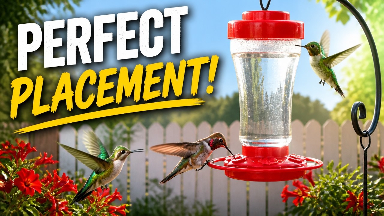 6 Secrets to Attracting Hummingbirds - PERFECT Feeder Placement! - YouTube