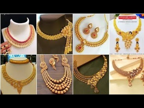 new latest gold simple haar design// so beautiful simple gold haar ...