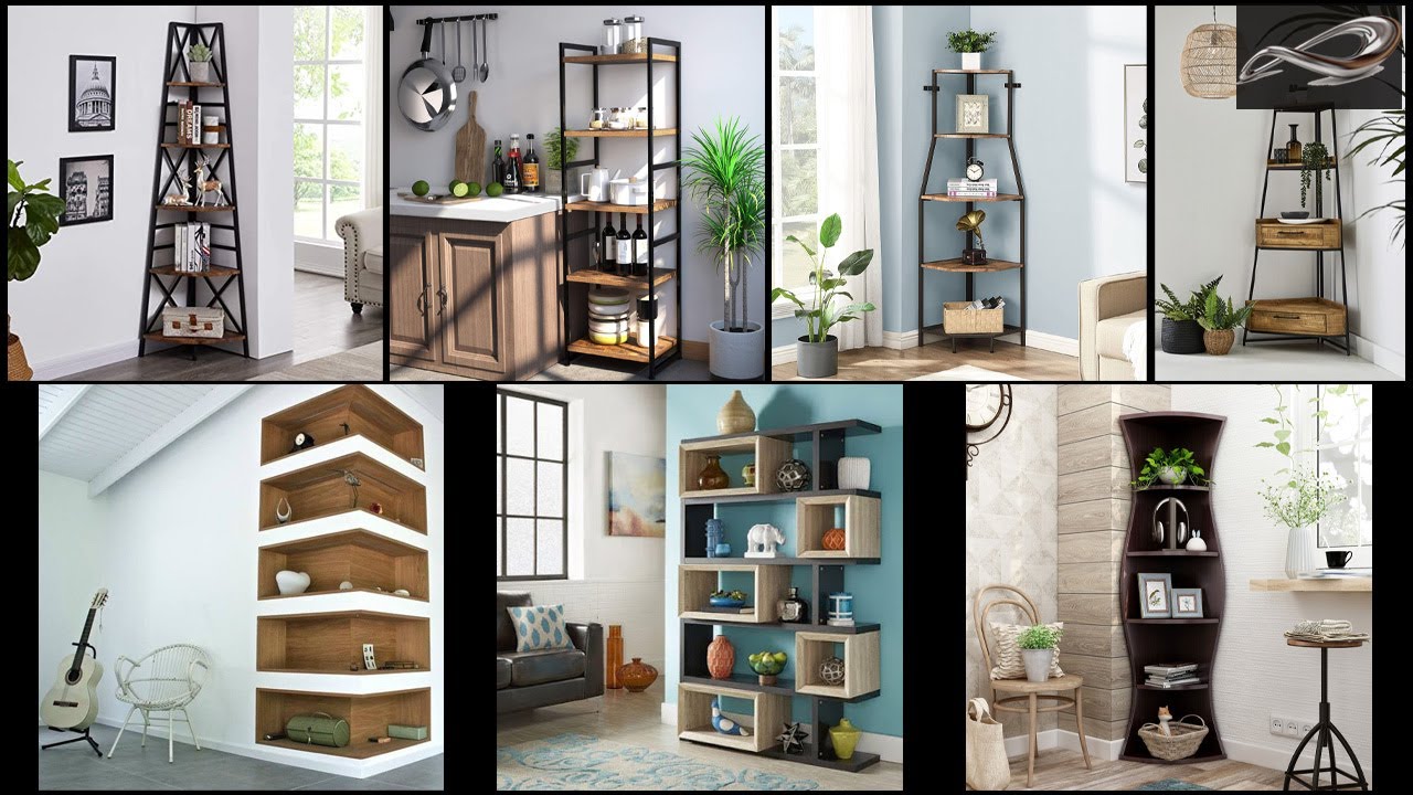 50+ Modern Corner Standing Shelves & Corner Standing Rack Design II ...