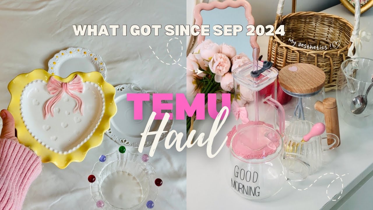 What I bought from Temu since Sep 2024 pt.2 ( aesthetic hauls ) - YouTube